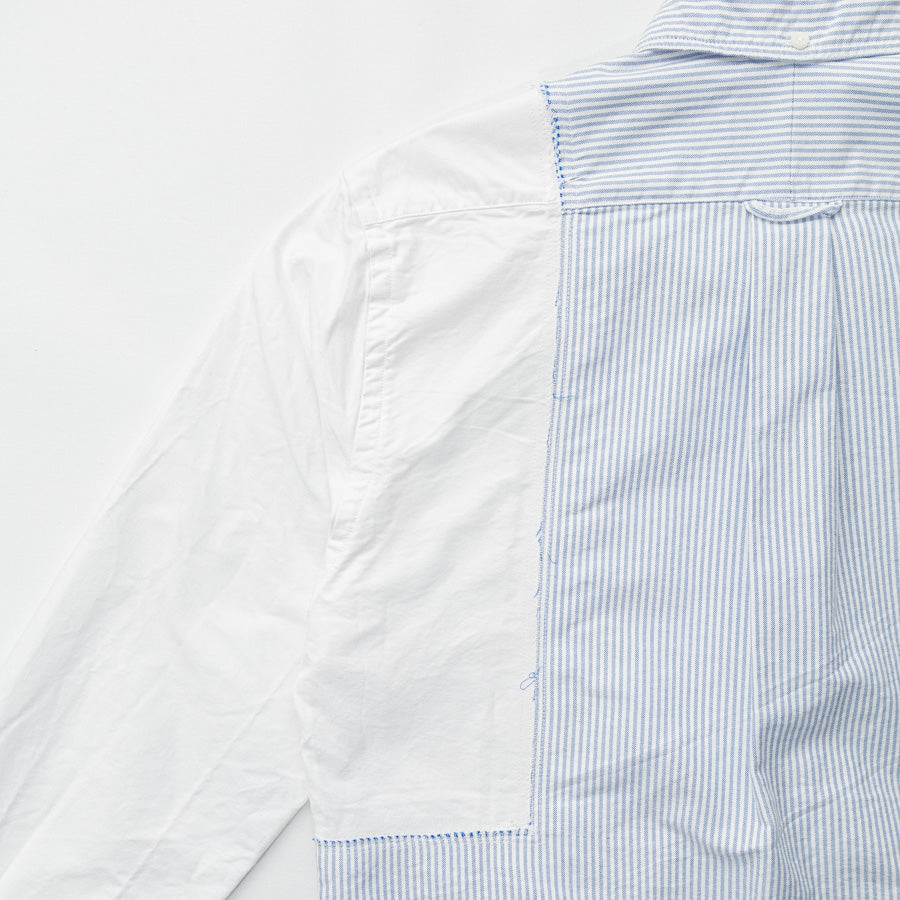 Gitman Vintage x AGES Blue Stripe Deco Oxford